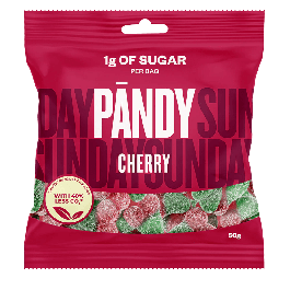 Pandy Cherry Gummies | 1g Sugar Sweet and Tart Candy